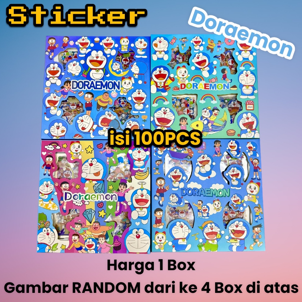 Jual Sticker NONO Doraemon Mix gambar BTS BT21 Doraemon Sanrio Hello ...