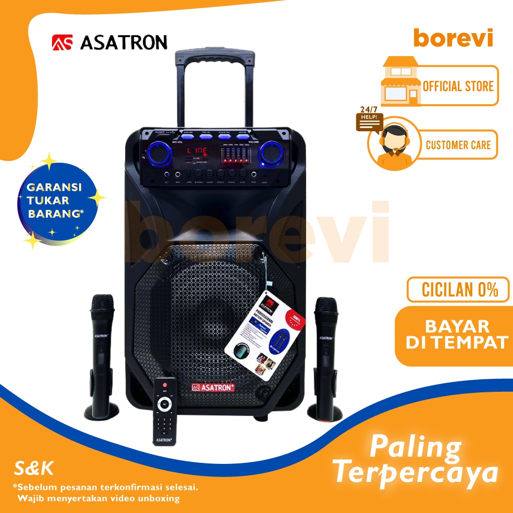 Jual Asatron Ht 8871 Ukm Speaker Bluetooth Portable 12 Inch Amplifier ...