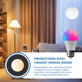 Jual HAN RIVER Lampu Smart LED 10W APP Bohlam RGB Wifi Wireless IoT ...