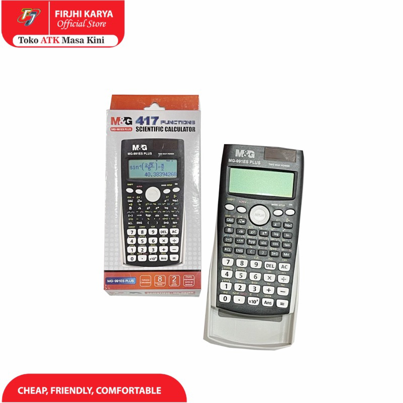 Jual Calculator 12 Digits Scientific 417 Functions/Kalkulator Ilmiah ...