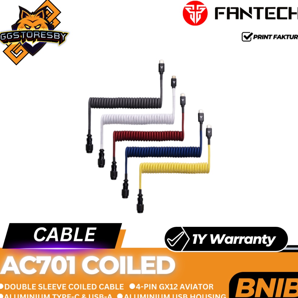 Jual ART G45F FANTECH AC71 TYPEC COILED CABLE Gaming Keyboard | Shopee ...