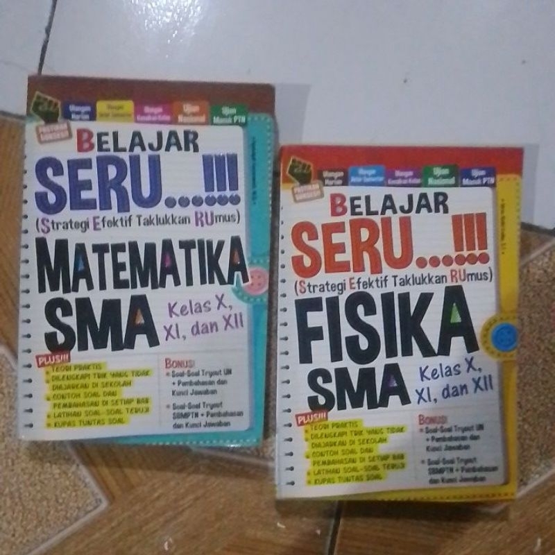 Jual BELAJAR SERU RUMUS MATEMATIKA & FISIKA SMA/MA KELAS X, XI, XII | Shopee Indonesia