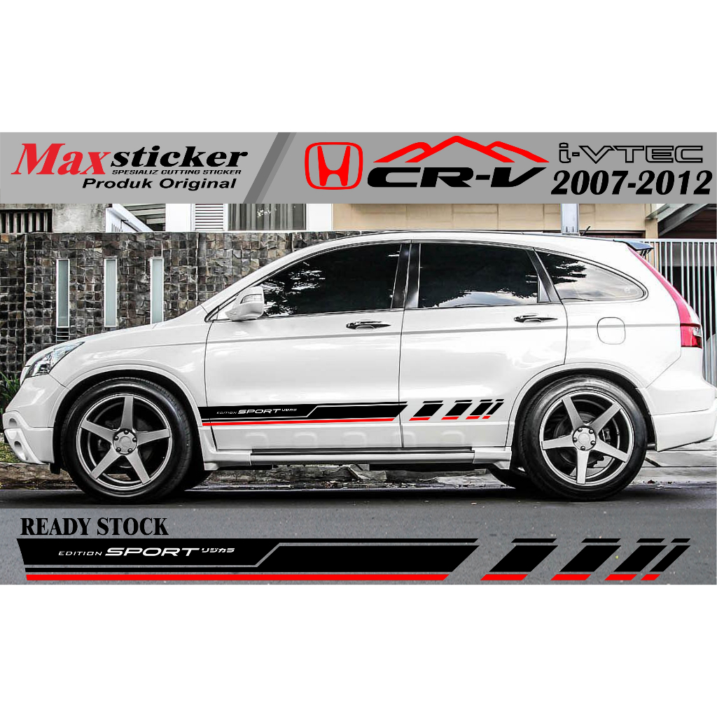 Jual STICKER HONDA CRV GENERASI KE 3 2007-2012 STICKER BODY SAMPING ...