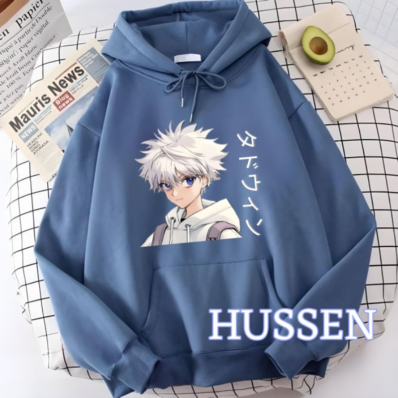 Jual JAKET HOODIE ANAK LAKI LAKI MOTIF ANIME KILLUA WHITE UNTUK UMUR 1 ...