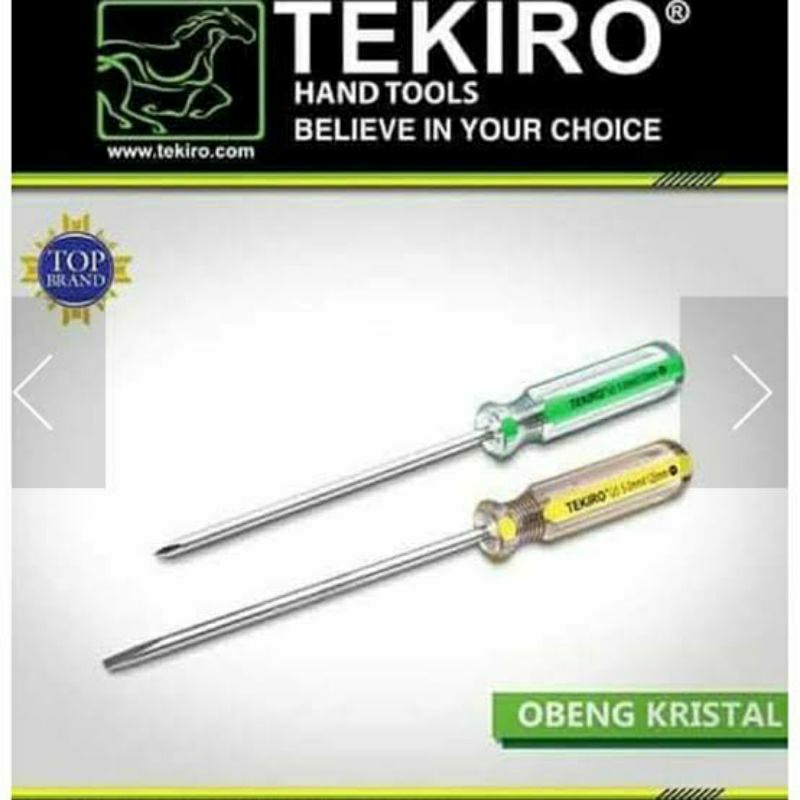 Jual Obeng Crystal Tekiro PH2 x150MM (+) (-) | Shopee Indonesia