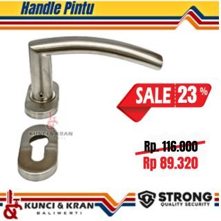 Jual Handle Pintu Alumunium Strong 6820 SSS gagang pintu oval stainless ...