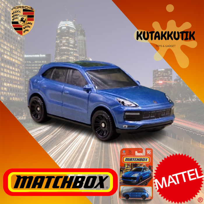 Jual Matchbox Mobil SUV Matchbox Porsche Cayenne Turbo Biru Porsche ...