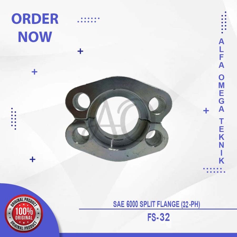 Jual SAE SPLIT FLANGE 6000PSI FITTING SELANG HIDROLIK CODE 62 KLEM FS ...