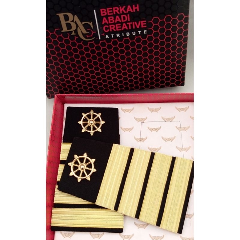 Jual Pangkat Pdh Pelmi/Pelayaran Balok Empat kuning Exclusive | Shopee ...
