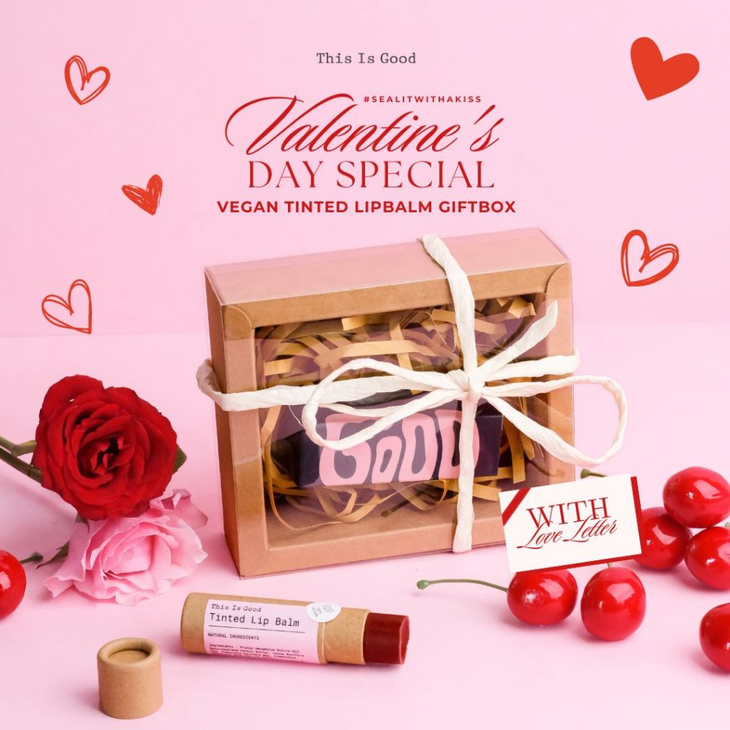 Jual Valentine’s Day Special - Vegan Tinted Lipbalm Giftbox / Hadiah ...
