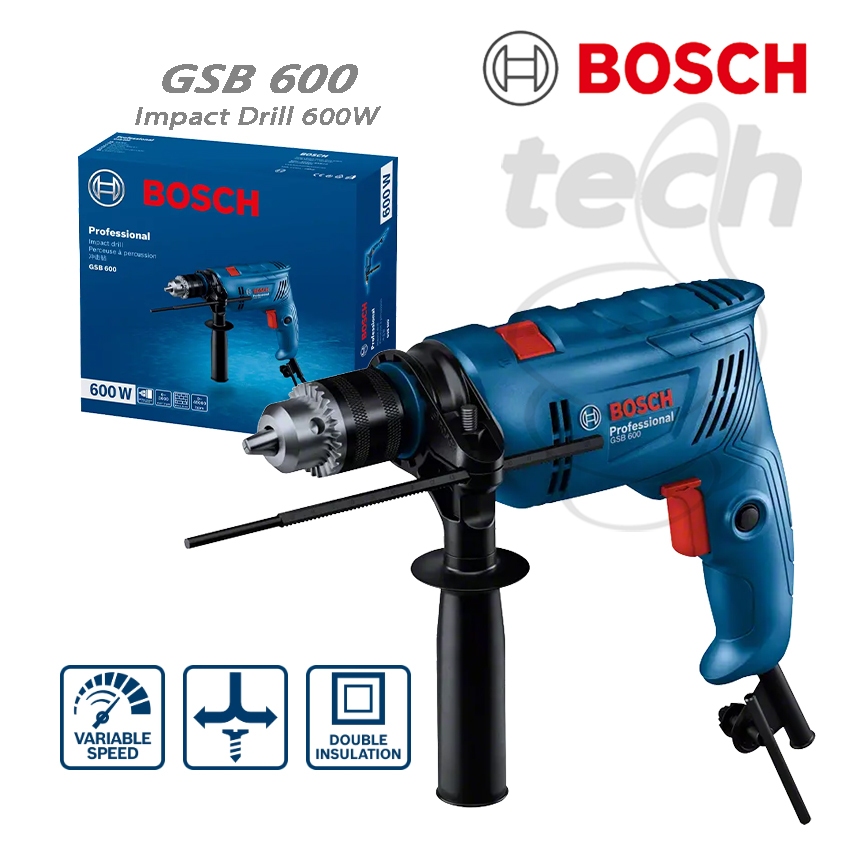 Jual Mesin Bor Tembok Listrik Impact Drill Bosch GSB 600 Professional ...