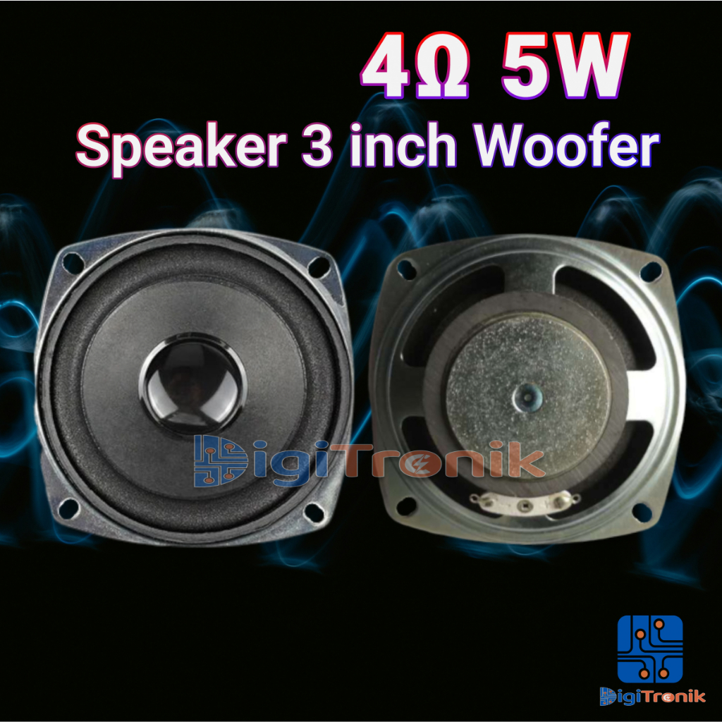 Jual Speaker 3 Inch 4 Ohm 5 Watt Woofer/Mid/Vocal | Shopee Indonesia