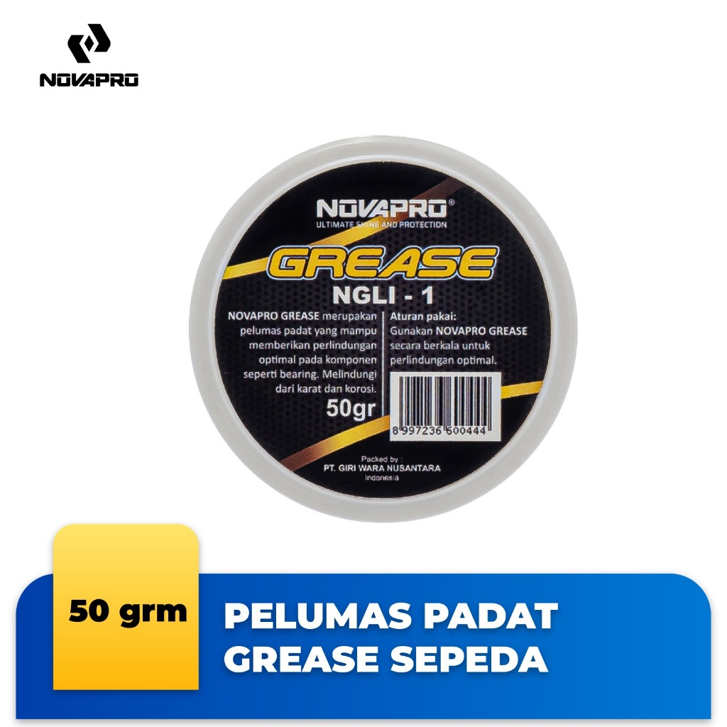 Jual NOVAPRO Grease Pelumas Padat Gemuk Tahan Air 50 GR | Shopee Indonesia
