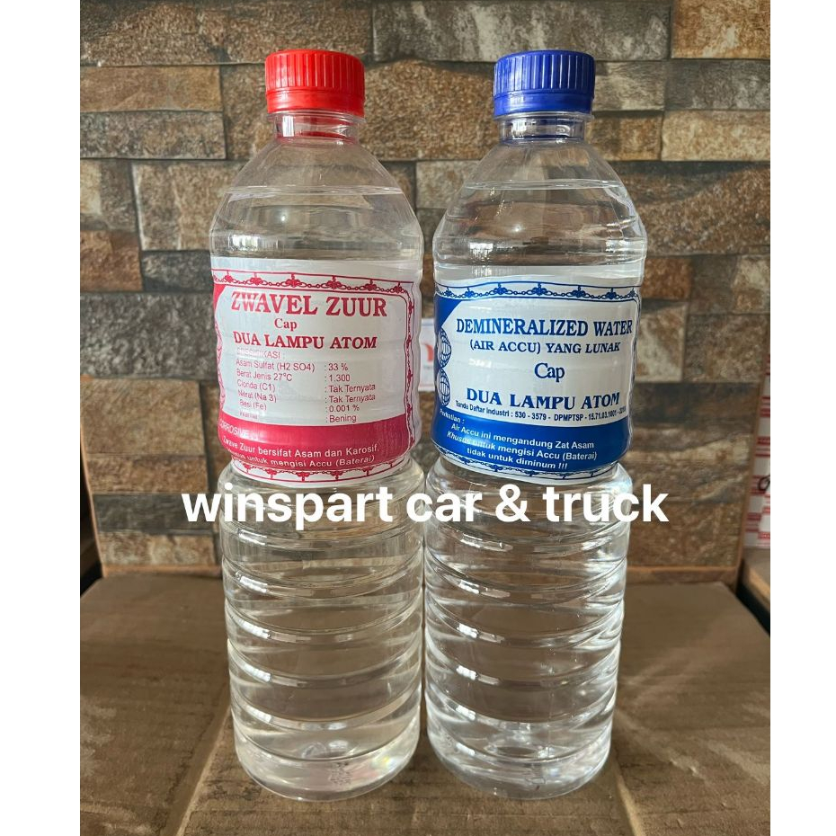 Jual Air Accu dan Air Zuur // Air Hujan dan Air Aki Dua Lampu Atom ...