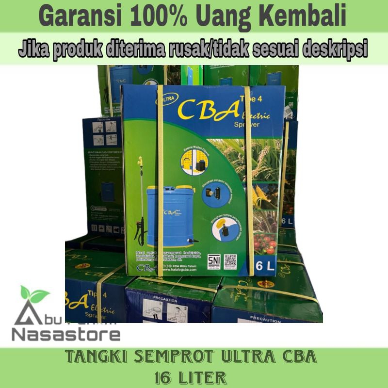 Jual TANGKI SEMPROT ELEKTRIK ULTRA CBA 16 LITER/SPRAYER ELEKTRIK CBA 16 LITER | Shopee Indonesia