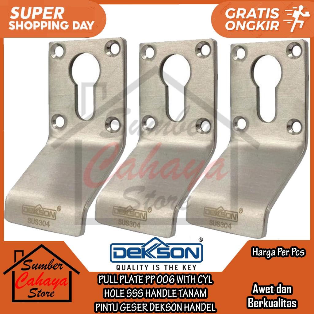 Jual Dekkson Pull Plate Pp 006 With Cyl Hole Sss Handle Tanam Pintu Geser Handel Sliding Tarikan ...