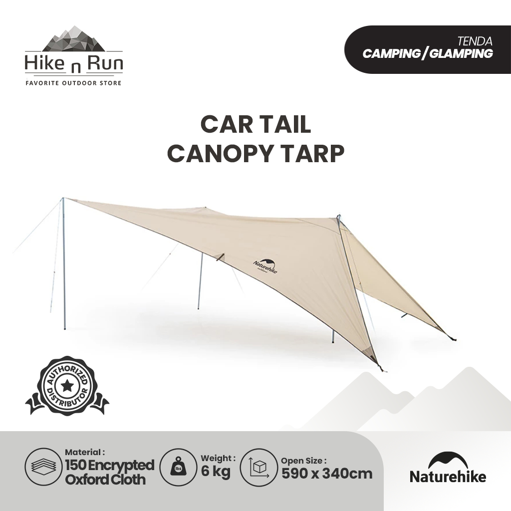 Jual Naturehike NH21TM001 Tenda Canopy Car Tail Canopy Tarp With Poles ...