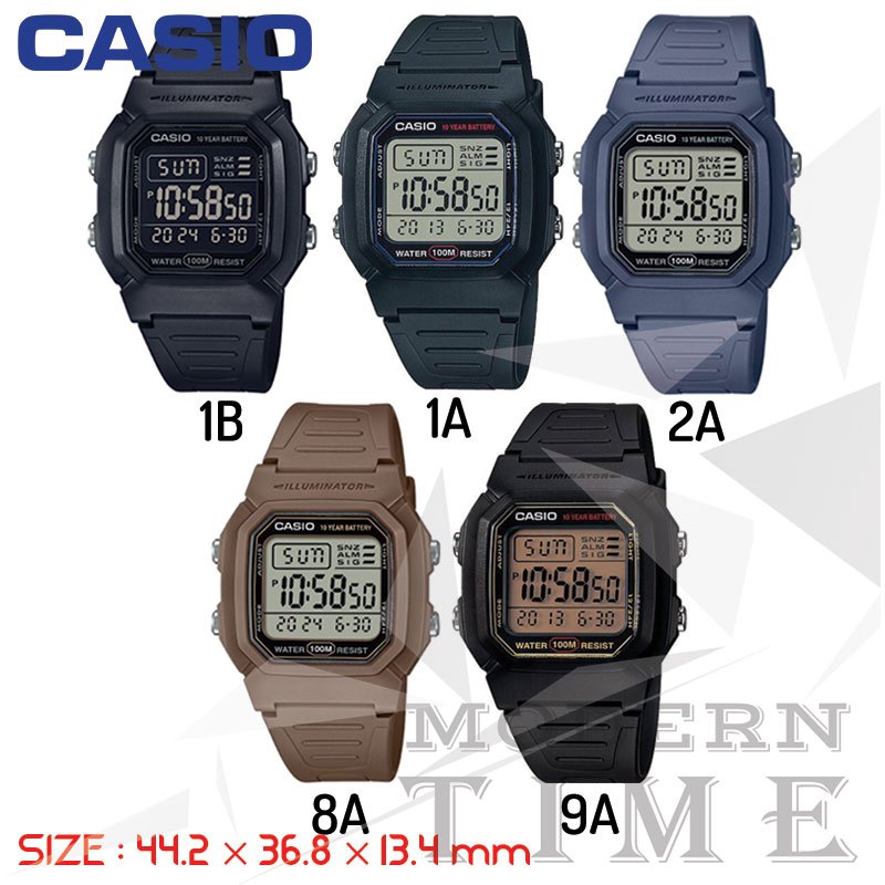 Jual Casio Original W-800H Jam Tangan Pria - Digital - Karet - Hitam | Shopee Indonesia