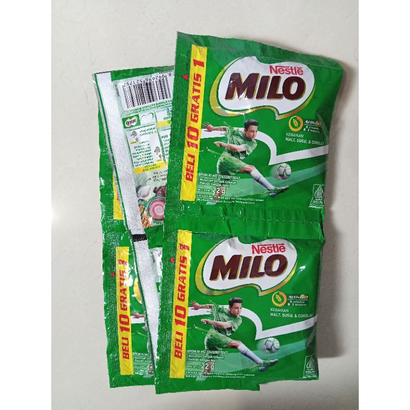 Jual Milo Activ-Go minuman coklat 22gr Milo Sachet ( 10 sachet / 1 Renceng) | Shopee Indonesia