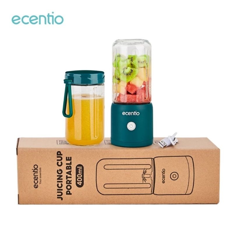 Jual Ecentio Blender Portable Mini Juice kaca Blender 8/6 Pisau Juicer Portable Usb Pembuat Jus ...