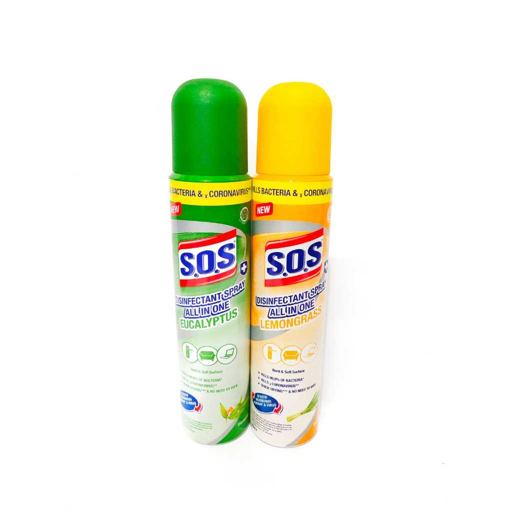 Jual SOS Disinfectant Spray All In One 250 mL - Air Sanitizer Anti ...