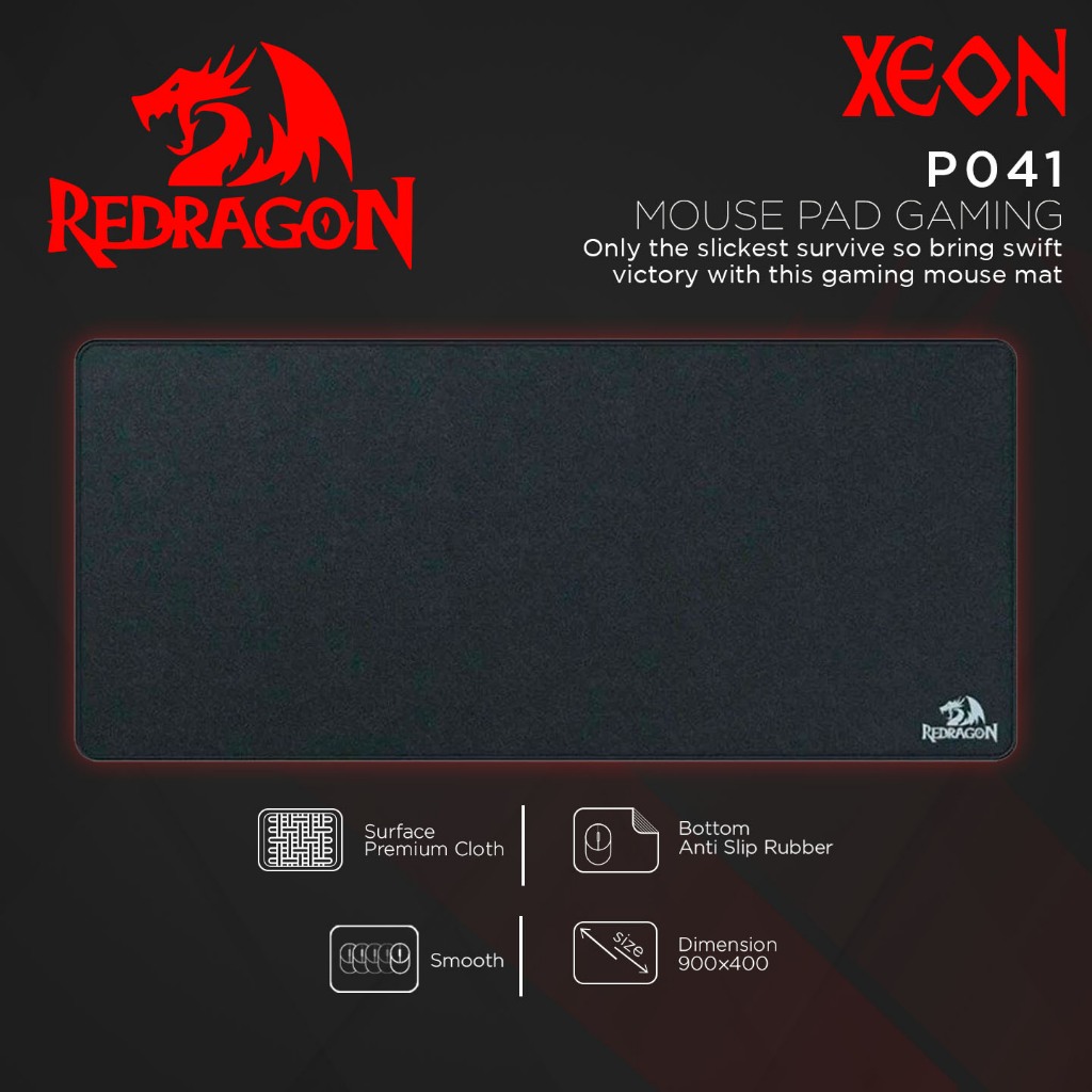 Jual Redragon Gaming Mousepad Mat 90x40 XEON - P041 | Shopee Indonesia