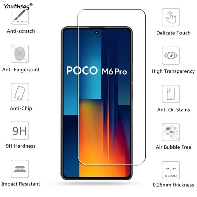 Jual POCO M7 M6 M5 M5S M4 PRO 4G M3 M3 PRO 5G TEMPERED GLASS CLEAR ...