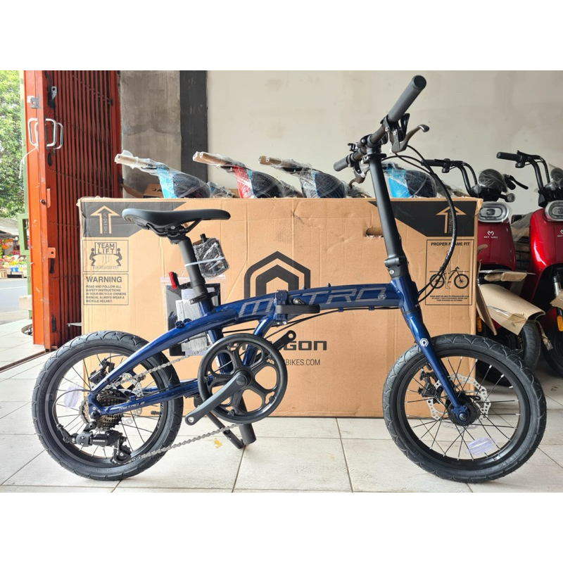 Jual Sepeda Lipat Seli Folding 16 INCH POLYGON METRO 2 1x7 SPEED ...