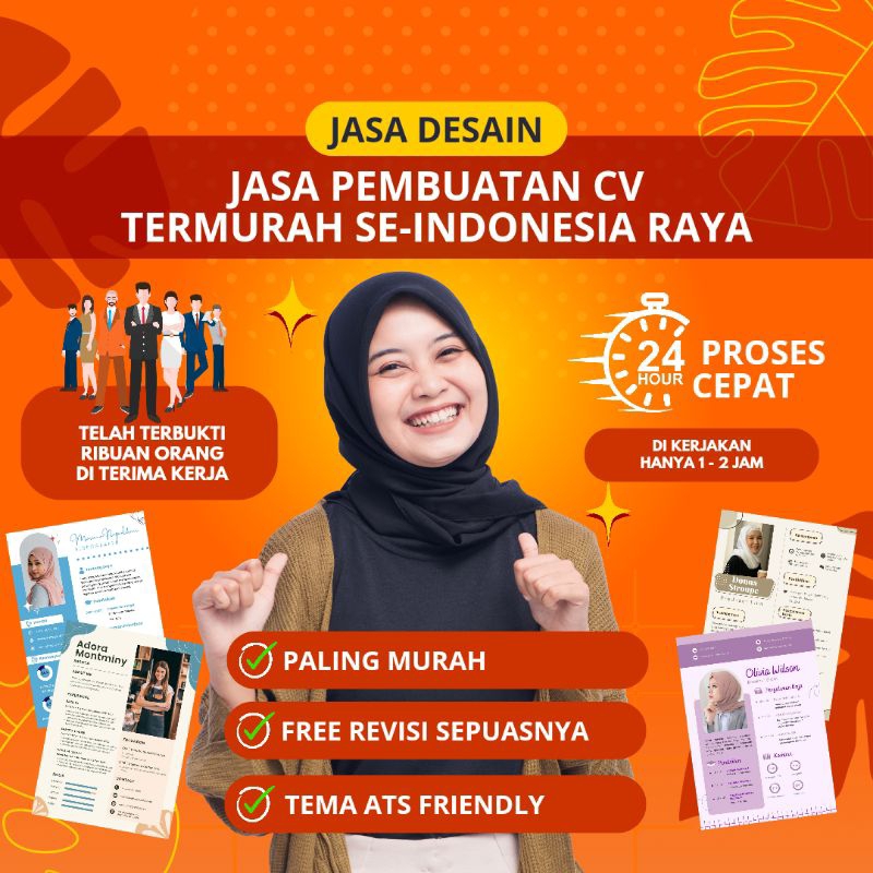 Jual Jasa Pembuatan CV ATS FRIENDLY - Jasa Desain CV - Surat Lamaran Kerja - Jasa Edit PAS FOTO ...