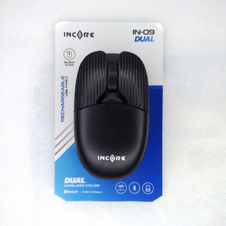 Jual Mouse Wireless Incore IN-09 Dual Connection Wireless Dan Bluetooth ...