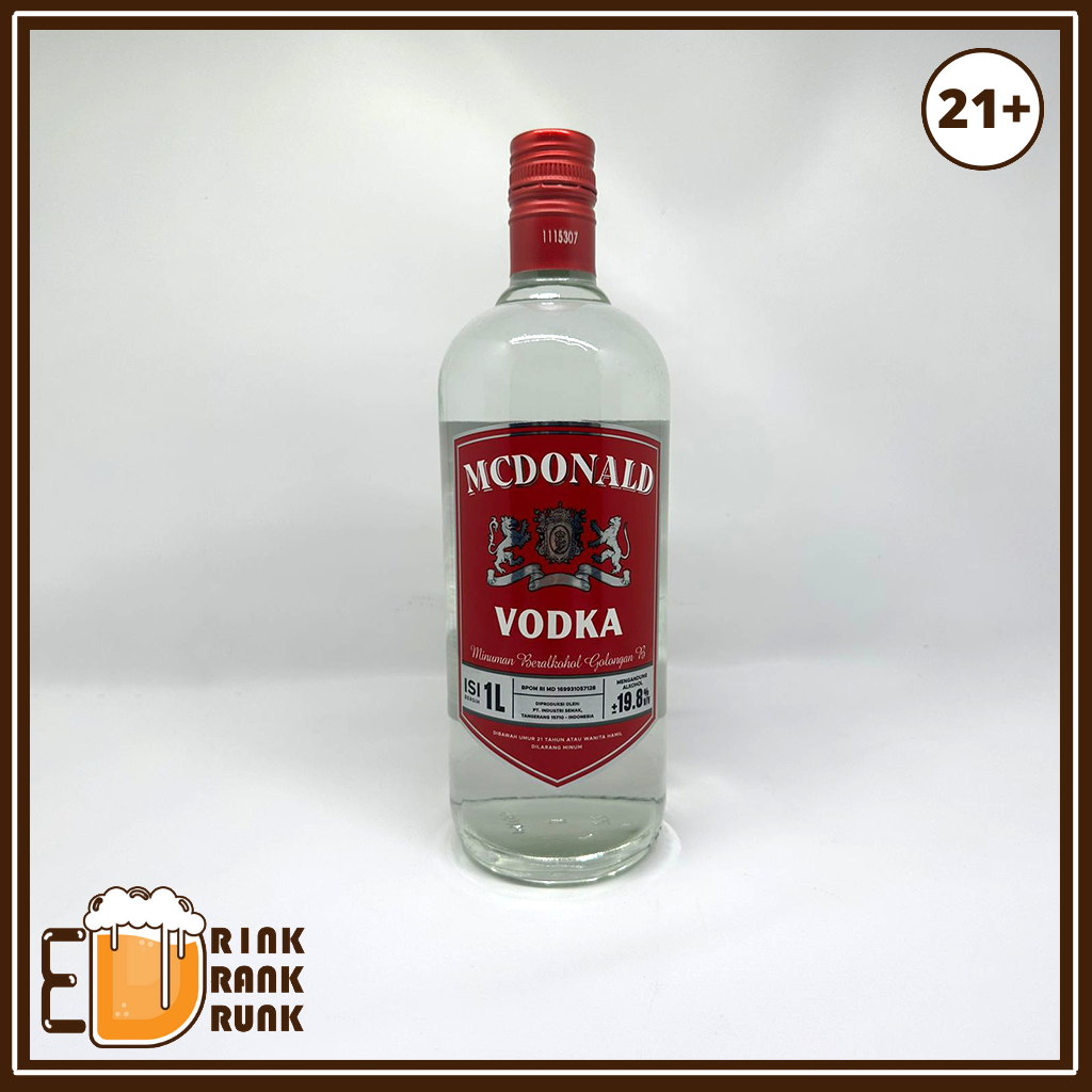 Jual MCDONALD VODKA - 1 L (1 DUS / 12 BOTOL) | Shopee Indonesia