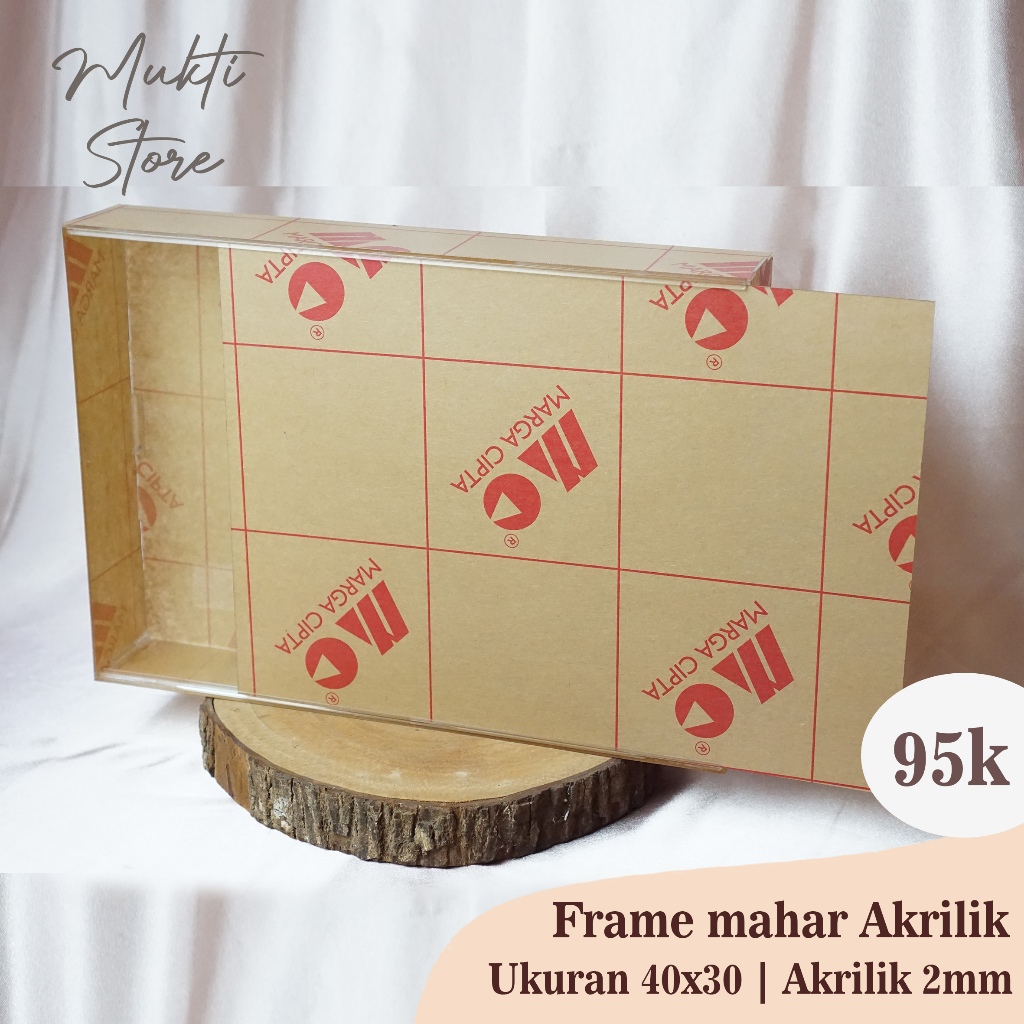 Jual Frame mahar akrilik 40x30x6 Koak mahar akrilik Akrilik sliding ...