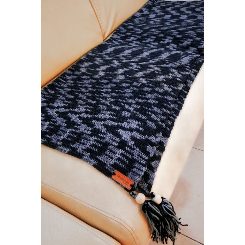 Jual Weave Throwing Blanket Midnight / selimut sofa handmade | Shopee ...