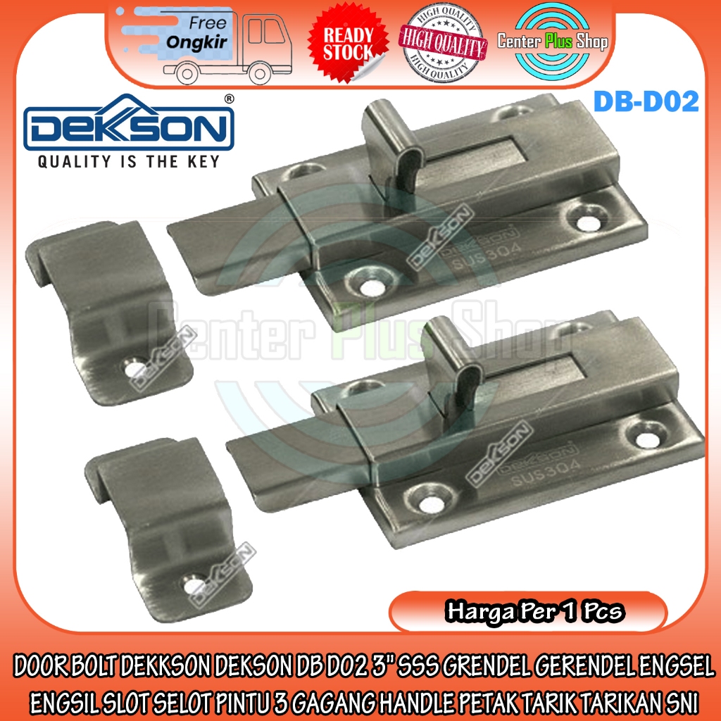 Jual Db D02 2” 3” Inch Door Bolt Dekkson Sss Grendel Slot Dekson ...
