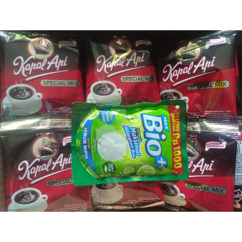 Jual KAPAL API Special Mix Renteng (10 x 24 gr) (2 rtg Free SABUN CUCI ...