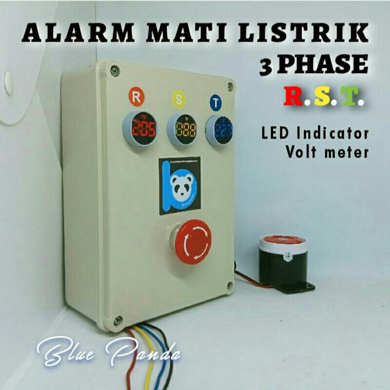 Jual Alarm mati listrik 3 Phase RST volt meter LED INDICATOR | Shopee ...