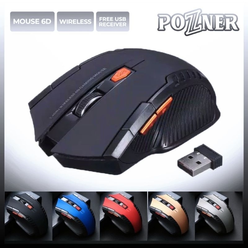 Jual Mouse Wireless Gaming 6D USB 2,4 GHz | Shopee Indonesia