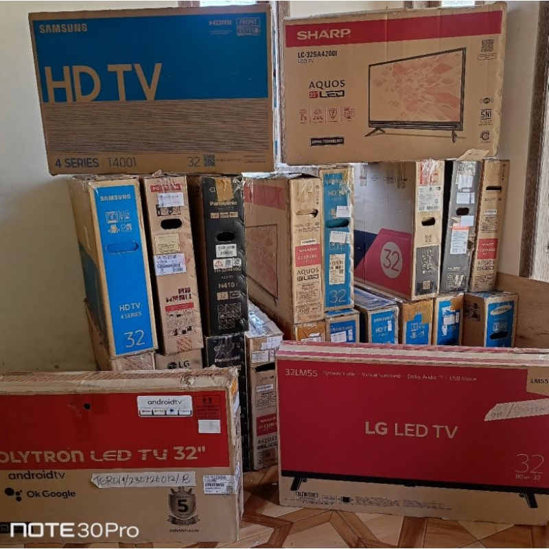 Jual TV LED Bekas digital 32 inch second like new all merk (free kayu ...