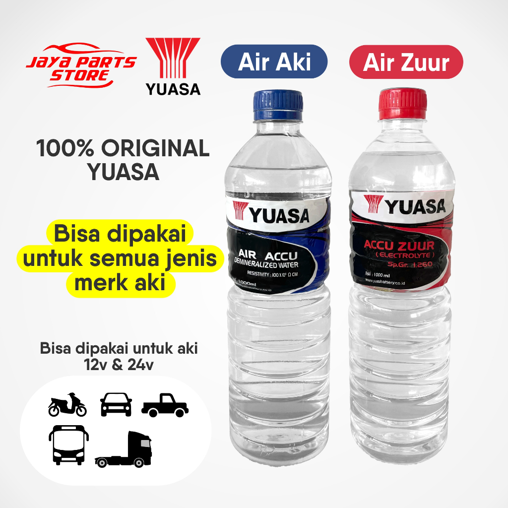 Jual Air Aki Zuur Yuasa - Stok Baru Fresh, Original & Berkualitas ...