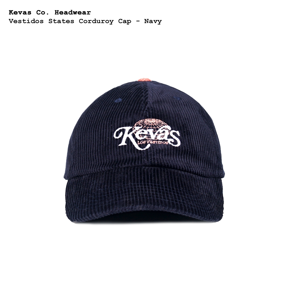 Jual Kevas States Vestidos Corduroy Cap - Navy | Shopee Indonesia