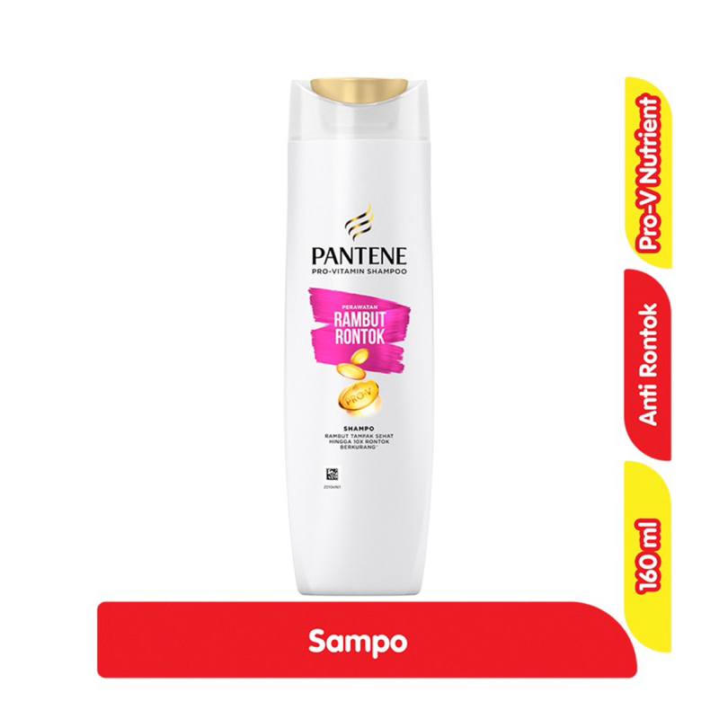 Jual PANTENE Shampoo dan conditioner rambut rontok anti rusak 160ml ...