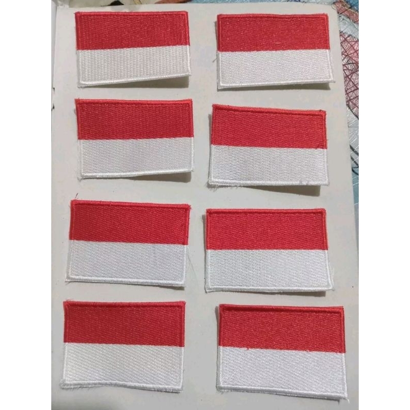 Jual Logo/Badge Bordir Merah putih | Shopee Indonesia