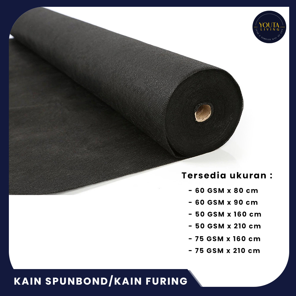 Jual KAIN SPUNBOND/KAIN FURING HITAM | Shopee Indonesia