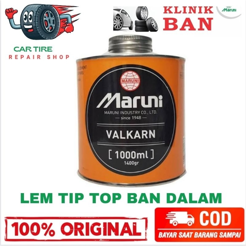 Jual Maruni Valkarn 1000ml Lem Tambal Tip Top Untuk Ban Dalam | Shopee ...