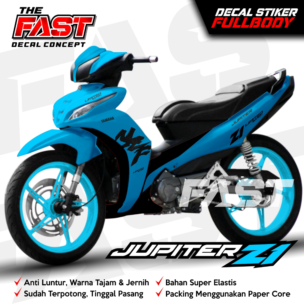 Jual Stiker Decal Jupiter Z1 Fullbody Polos Simpel - Striping Motor ...