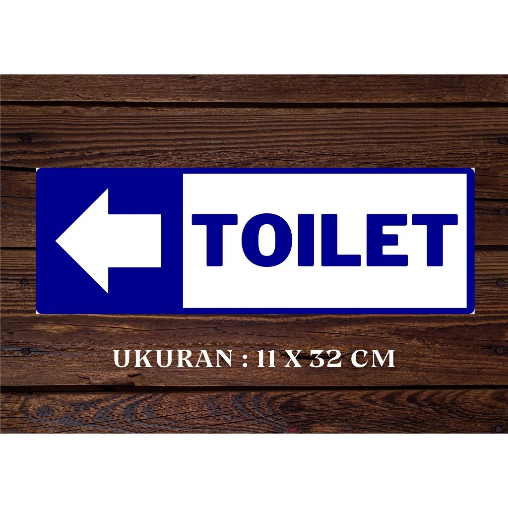 Jual STIKER TOILET GLOSSY ARAH PANAH TOILET UKURAN 11 X 32 CM | Shopee ...