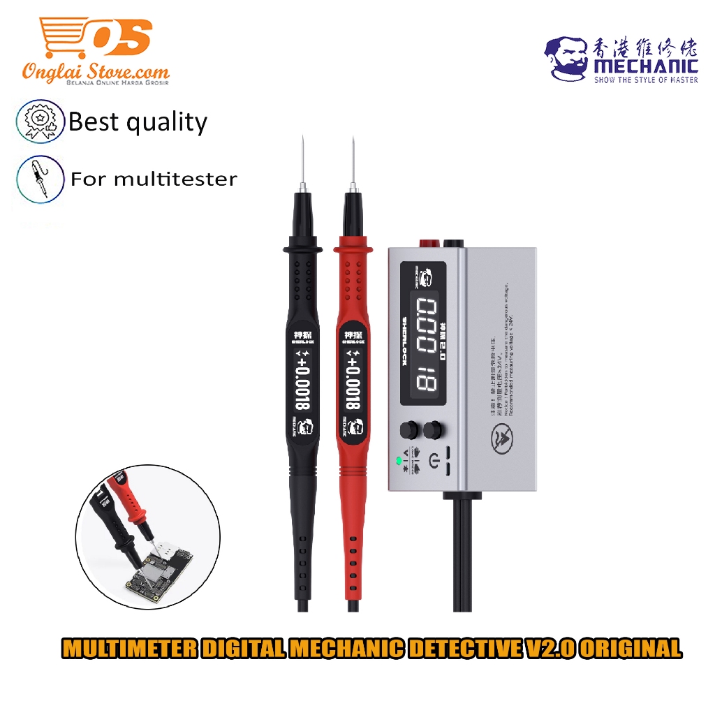 Jual Multimeter Digital Mechanic Detective V2.0 Multitester Detective ...