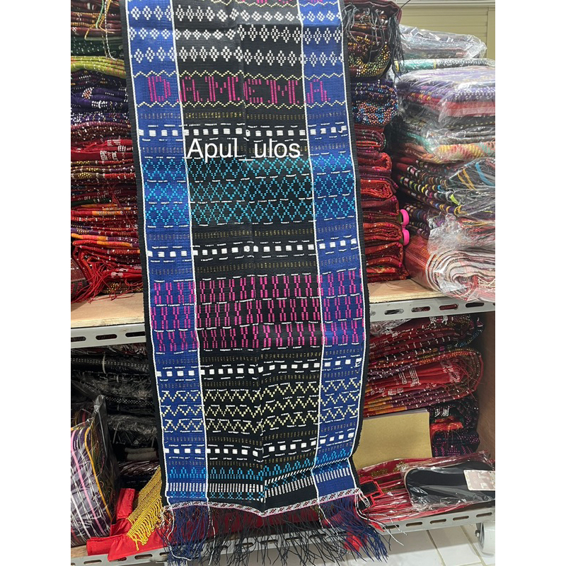 Jual Ulos sadum hande tenun tangan asli full mute hitam Selendang ...