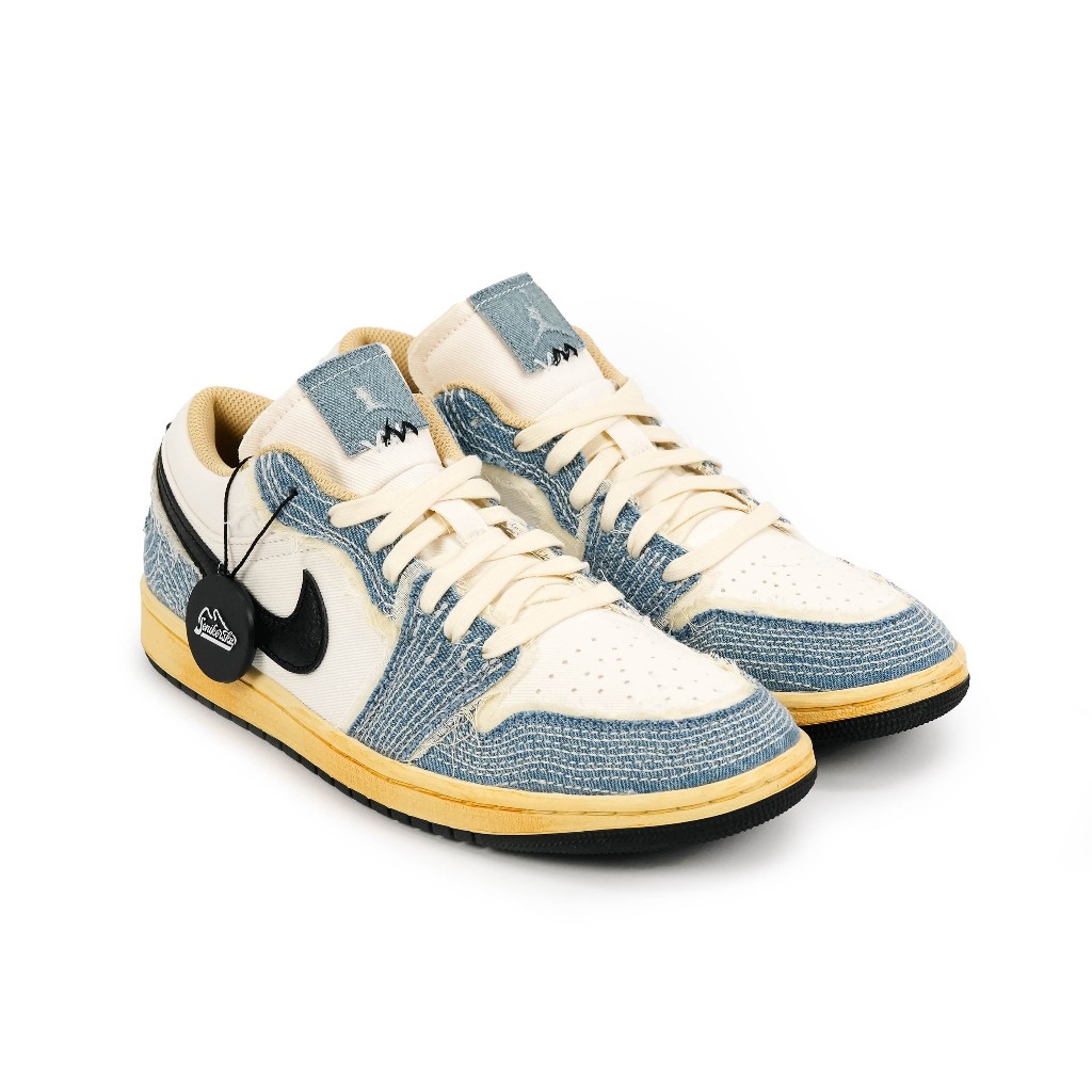 Jual Air Jordan 1 Low World Make Japan Sashiko Denim | Shopee Indonesia