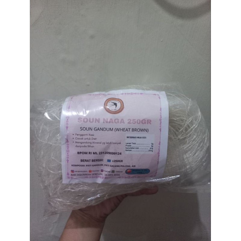 Jual Soun / Sohun Naga Terbuat dari Gandum Repack 250gr | Shopee Indonesia